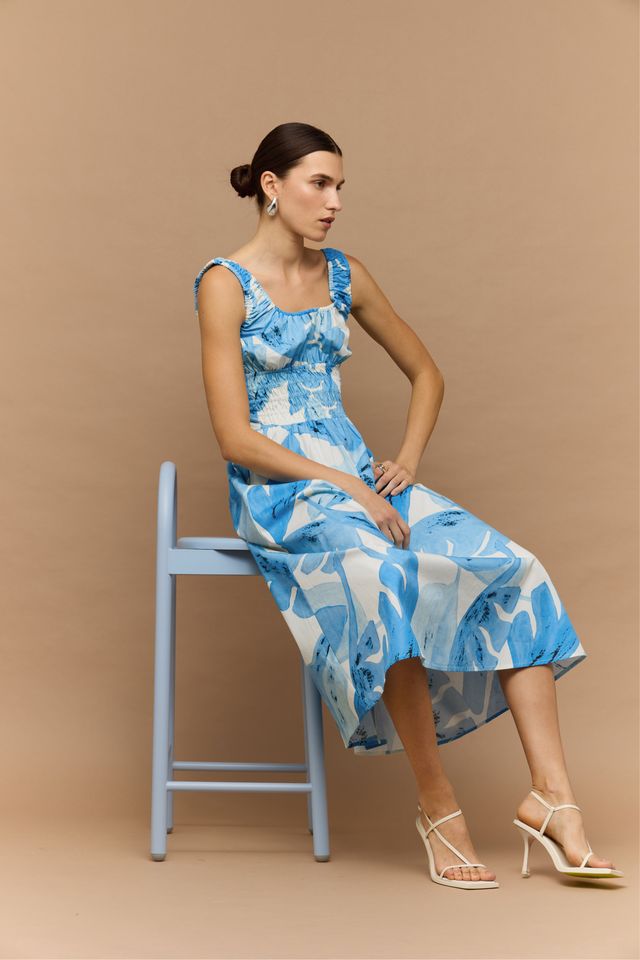 Staple the Label Leilani Shirred Midi Dress – the tartan fox