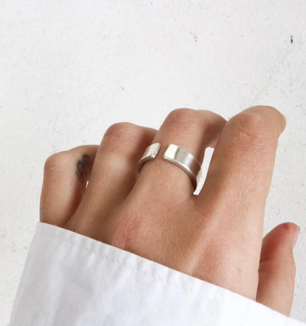 Argent Silversmith Open Band Ring in 925 Recycled Sterling Silver – the ...